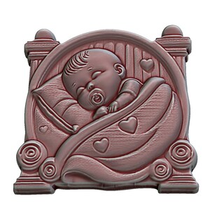 Sleeping Cute Baby 3D Model STL File for CNC Router, Laser Engraving ...