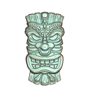 Tiki Mask 3D Model STL File: CNC Router, Laser, 3D Printing (digital ...