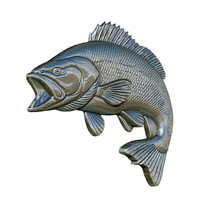 Largemouth Bass 3D Model STL File: CNC Router, Laser, 3D Printing ...