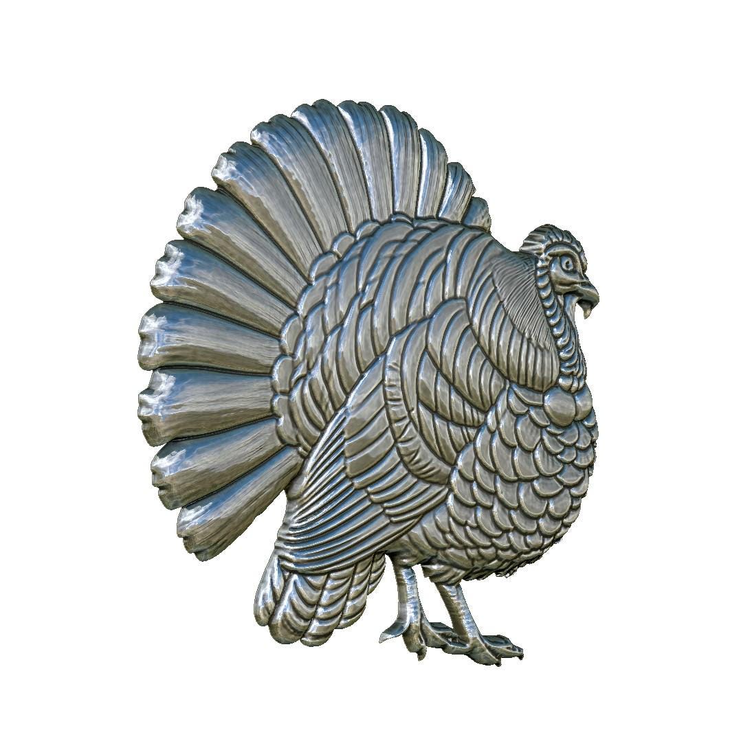 Thanksgiving Turkey 3D Model STL File: Holiday Decor (digital Download ...