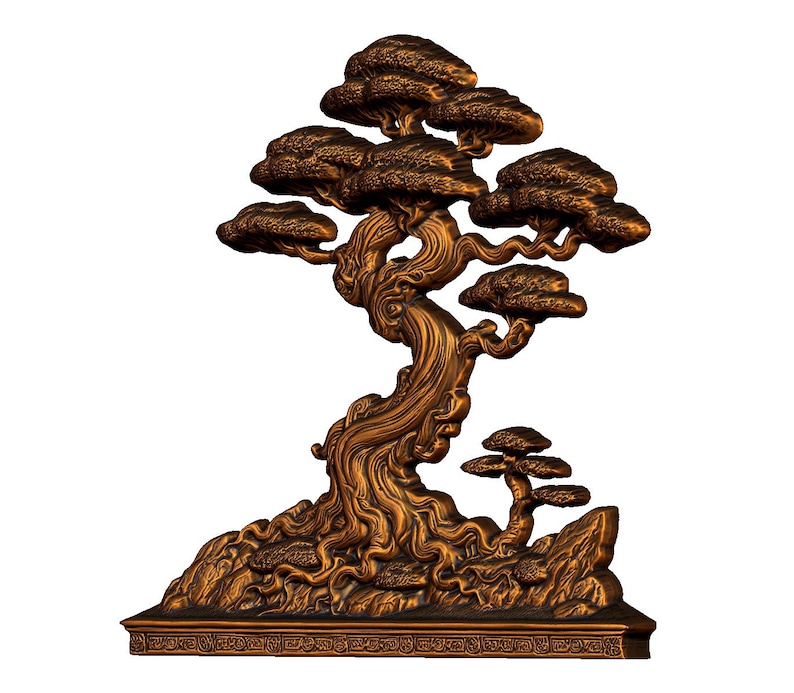 Bonsai Tree 3D Model STL File: CNC Router, Laser, 3D Printing (digital ...