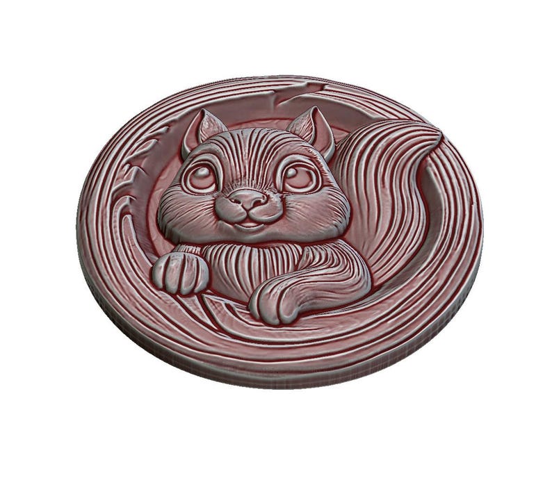 Squirrel 3D Model STL File, CNC Router, Laser Engraving (digital ...