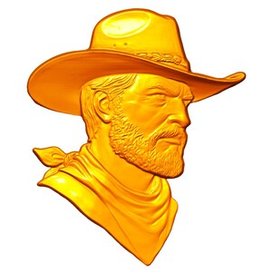 Cowboy Western 3D STL Model for CNC Router, Laser Engraving & 3D ...