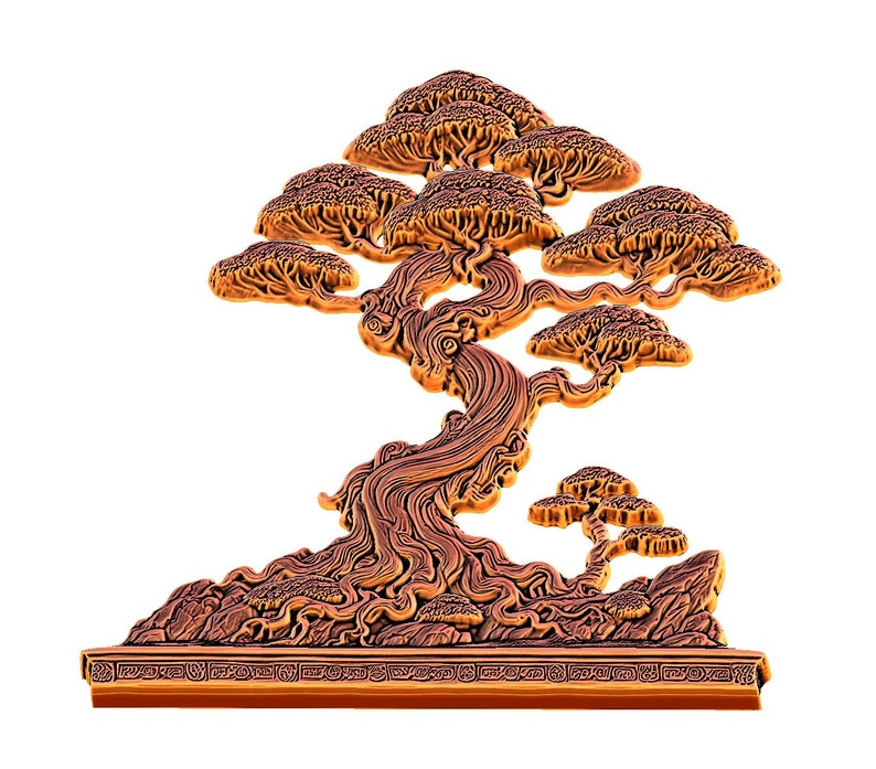 Bonsai Tree 3D Model STL File: CNC Router, Laser, 3D Printing (digital ...