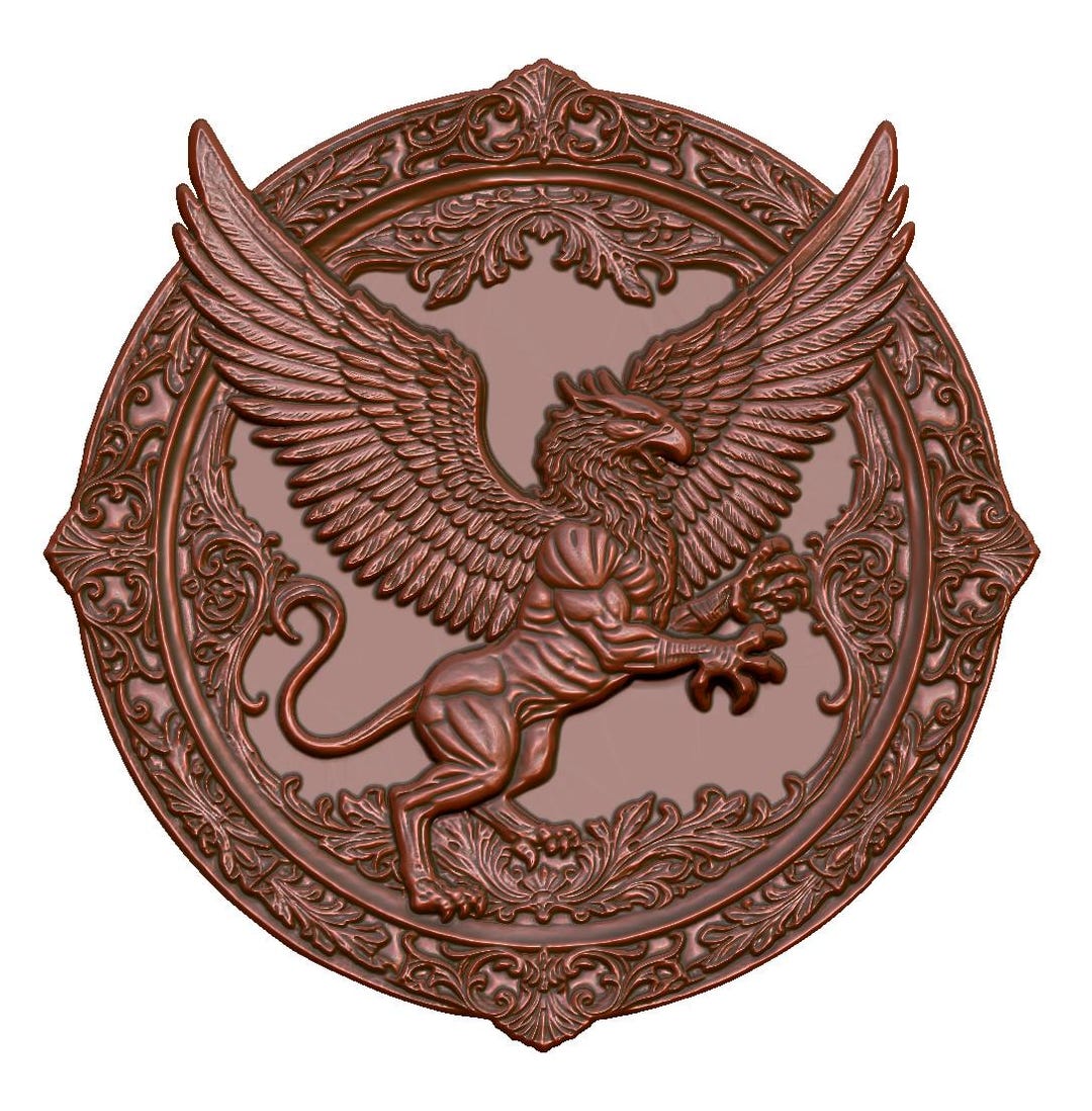 Majestic Griffin 3D STL Model for CNC Router, Laser Engraving & 3D ...