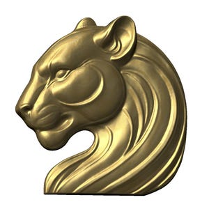 Panther Head 3D Model STL File for CNC Router, Laser Engraving & 3D ...