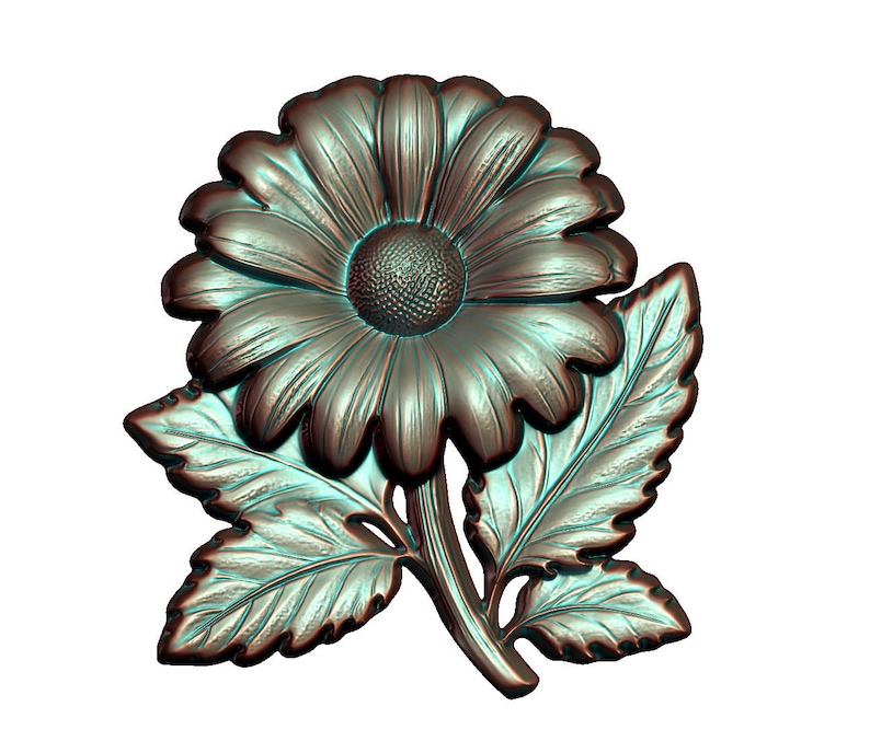 Daisy 3D Model STL File: CNC Router, Laser, 3D Printing (digital ...