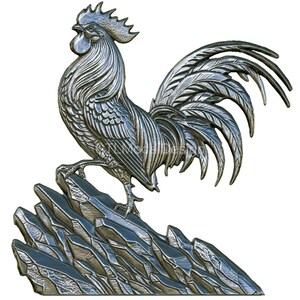 Regal Rooster 3D Model STL File: CNC Router, Laser, 3D Printing ...