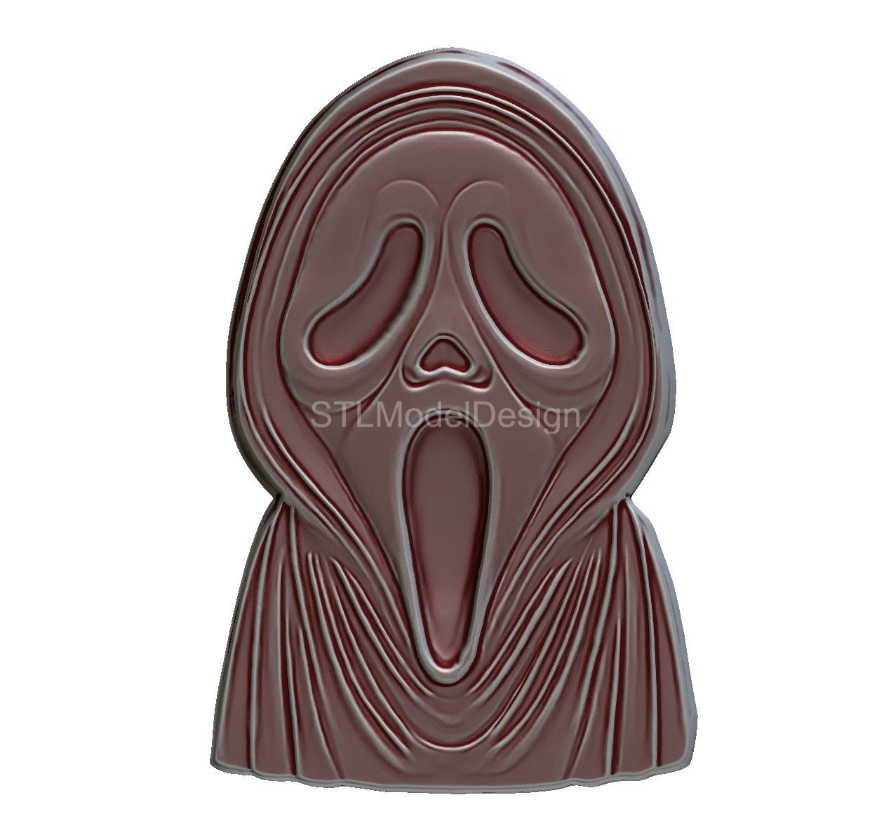 Screaming Ghost 3D Model STL File for CNC Router, Laser Engraving, and ...