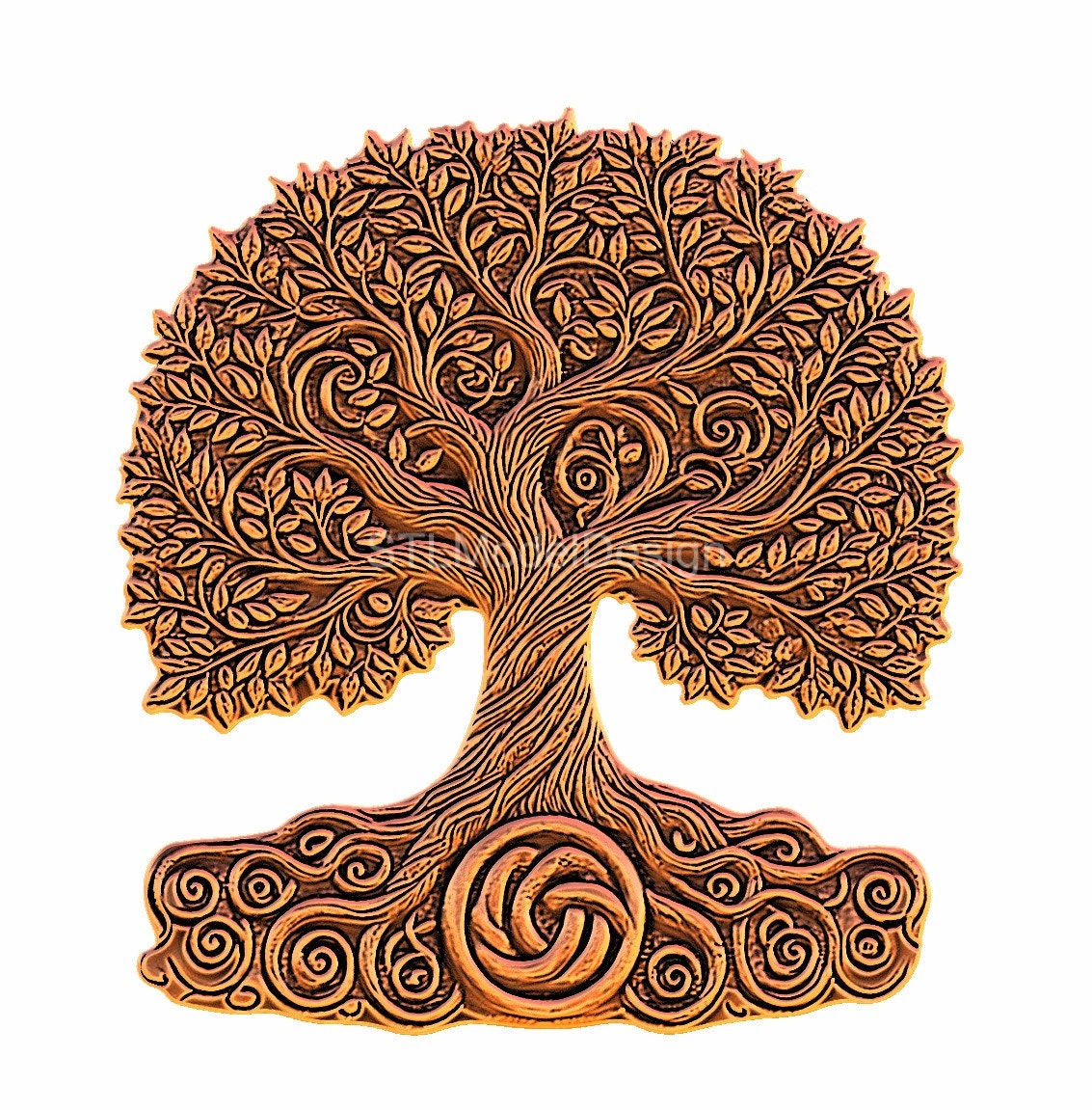 Mystical Tree of Life 3D Model STL File for CNC Router, Laser Engraving ...