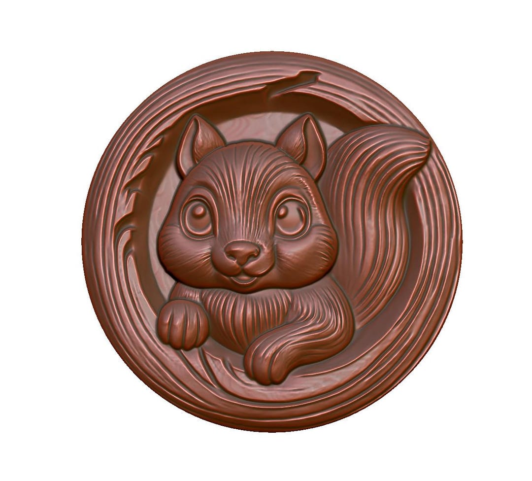 Squirrel 3D Model STL File, CNC Router, Laser Engraving (digital ...