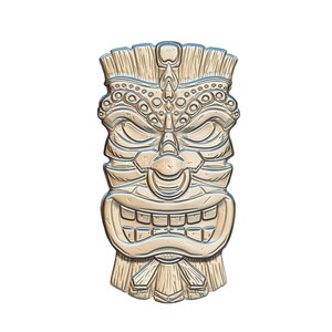 Tiki Mask 3D Model STL File for CNC Router, Laser Engraving & 3D ...