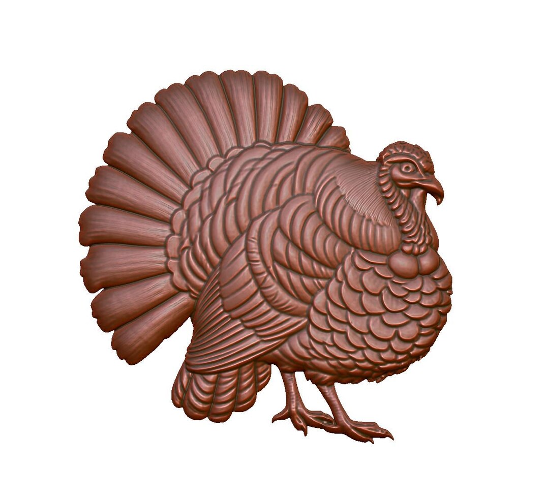 Thanksgiving Turkey 3D Model STL File: Holiday Decor (digital Download ...