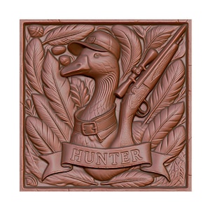 Hunter Duck Wall Decor 3D Model STL File for CNC Router, Laser ...