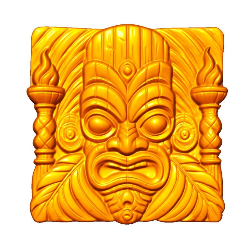 Tribal Tiki Mask 3D Model STL File: CNC Router, Laser, 3D Printing ...