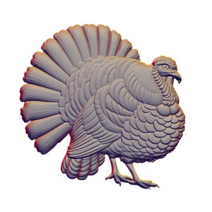 Thanksgiving Turkey 3D Model STL File: Holiday Decor (digital Download ...