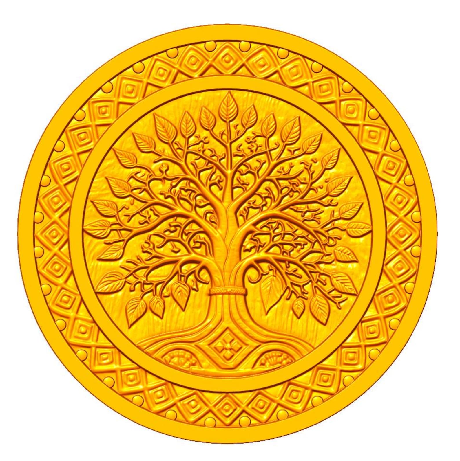 Tree of Life 3D STL Model: CNC Router, Laser Engraving, 3D Printing ...