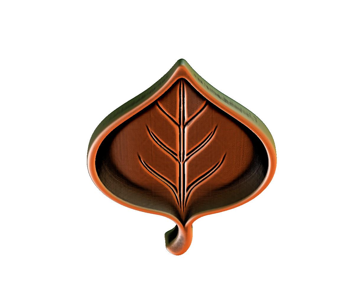 Leaf-shaped Dish 3D Model STL File for CNC Router, 3D Printer – Instant ...