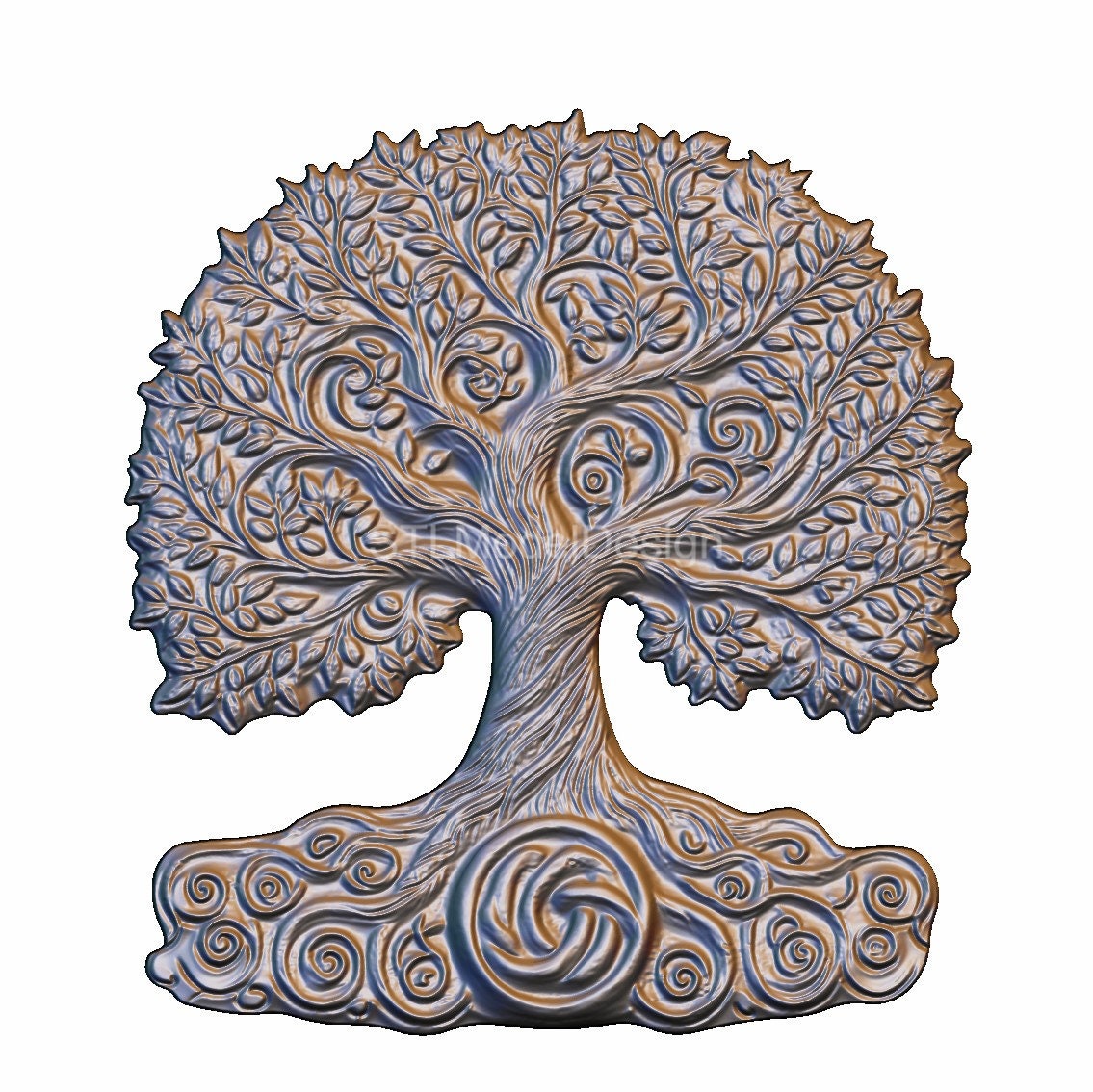 Mystical Tree of Life 3D Model STL File for CNC Router, Laser Engraving ...