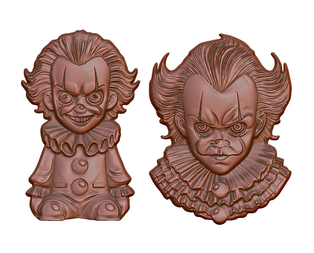 Creepy Clown 3D Model STL Files: CNC Router, Laser, 3D Printing ...