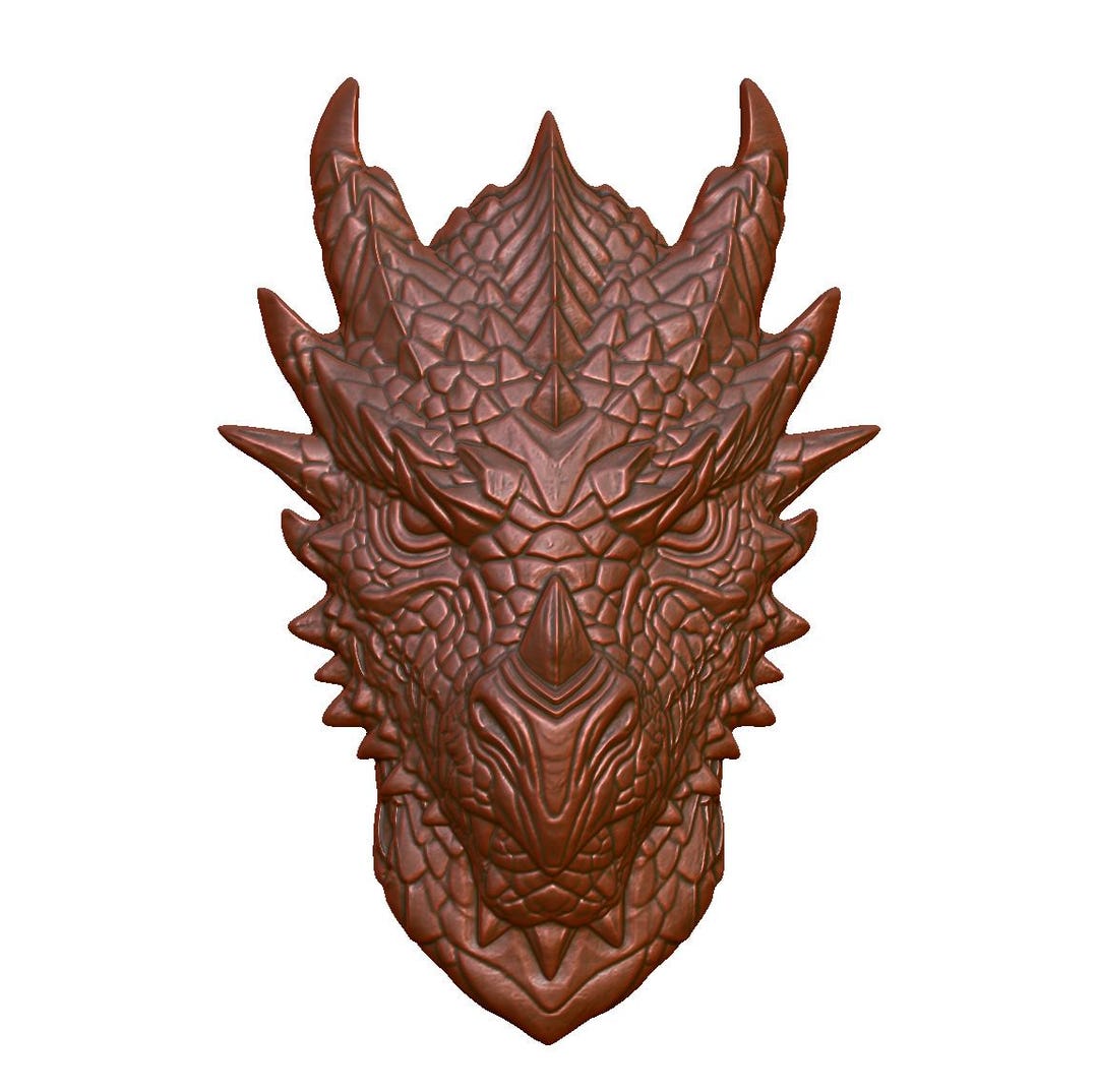 Dragon Head Mask 3D Model STL File: CNC, 3D Printing, Laser Cut ...
