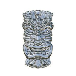 Tiki Mask 3D Model STL File: CNC Router, Laser, 3D Printing (digital ...