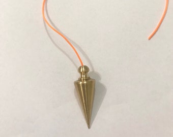 Chambered Pendulum Brass Dowsing Pendulum Handmade Healing Dowsing - Etsy