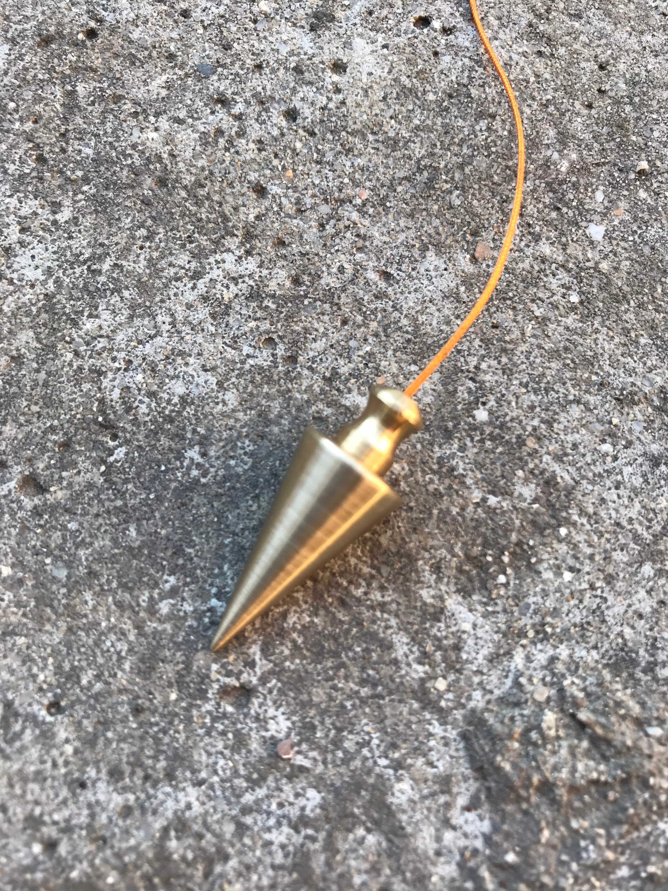 Gekammertes Pendel Messing Aussteuer Pendel Handgemacht Heilung Dübel ...