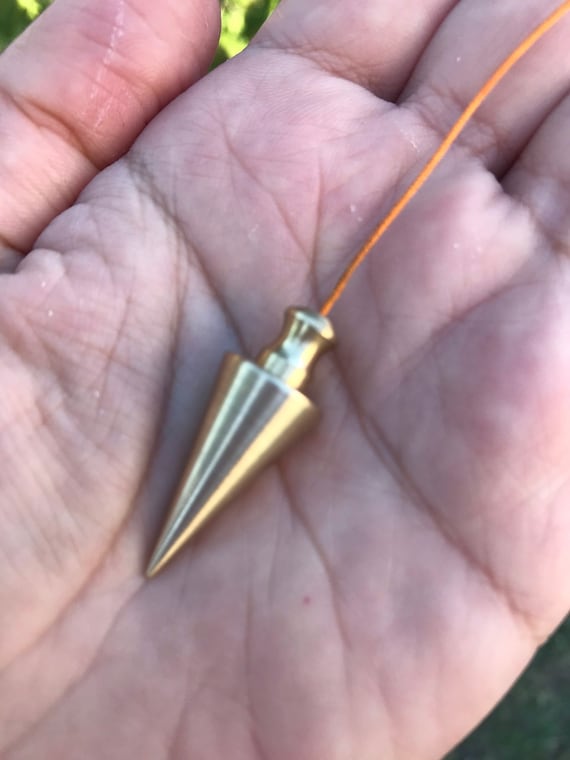 Chambered Pendulum Brass Dowsing Pendulum Handmade Healing - Etsy