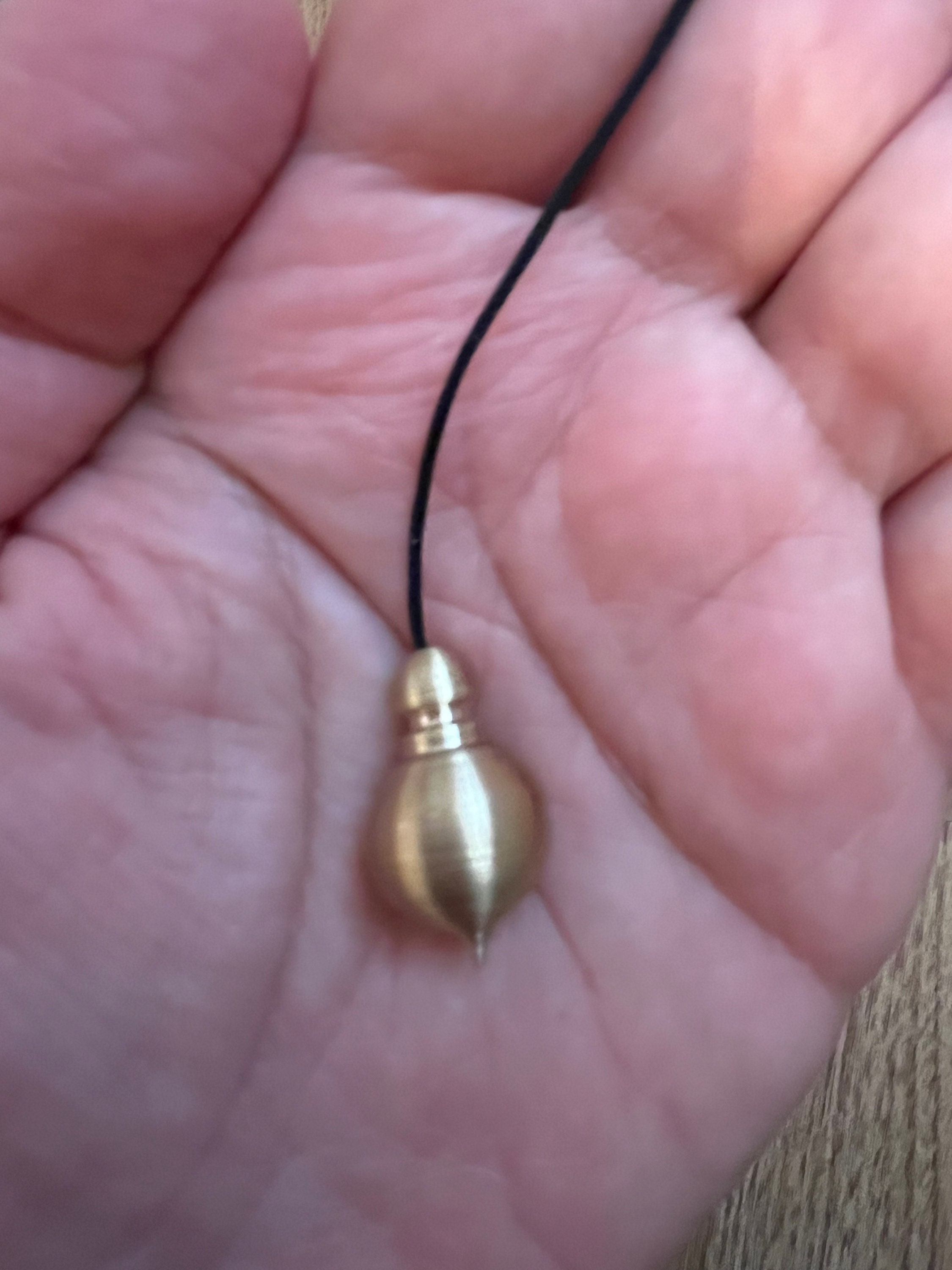 Bronze Chambered Pendulum Dowsing Pendulum Handmade Healing Dowsing ...