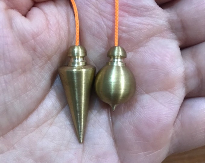 Set of 2 Brass Circle Pendulums Dowsing - Etsy