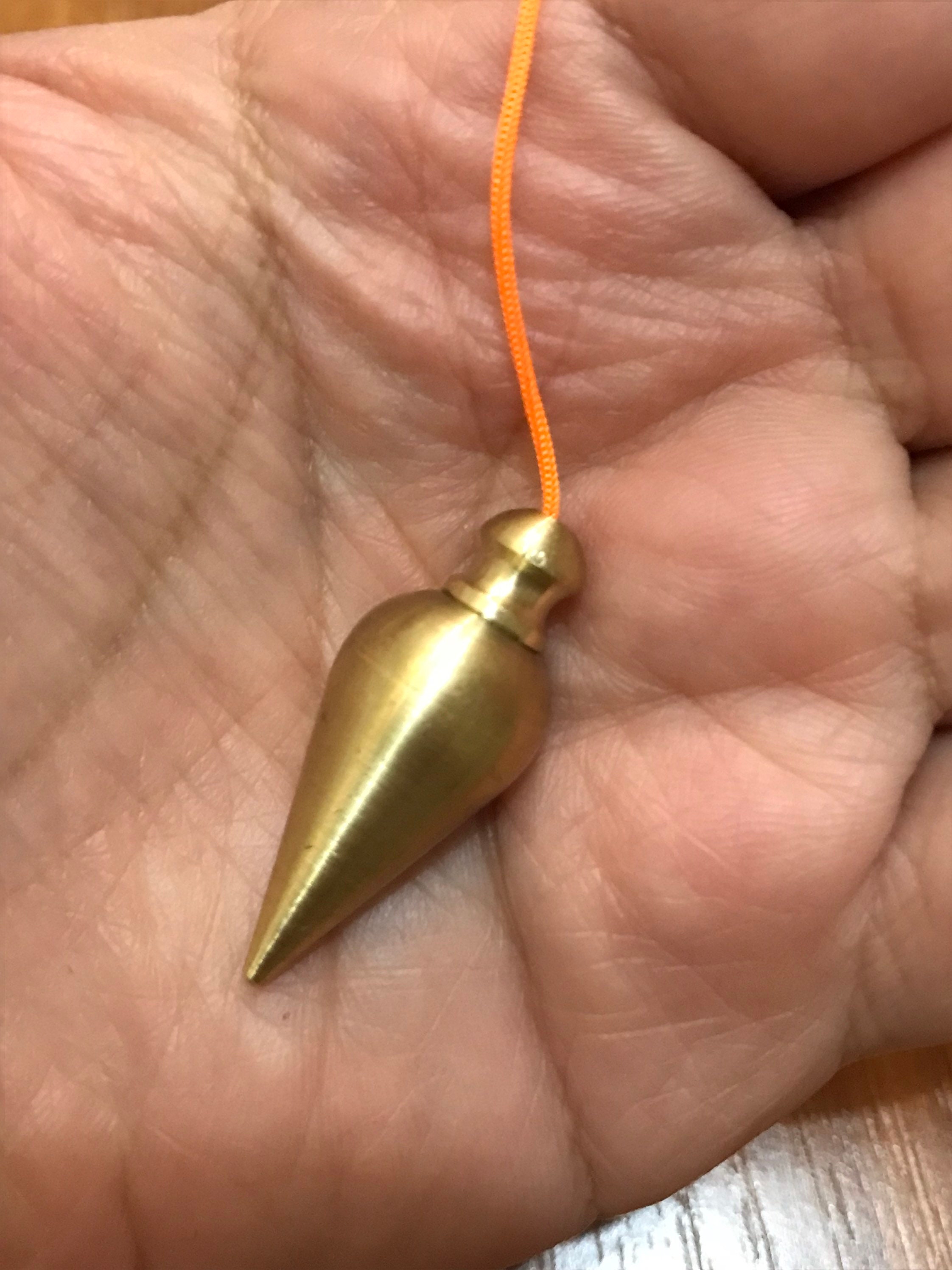 NEW Chambered Pendulum Brass Dowsing Pendulum Handmade Healing Dowsing APPLE - Etsy