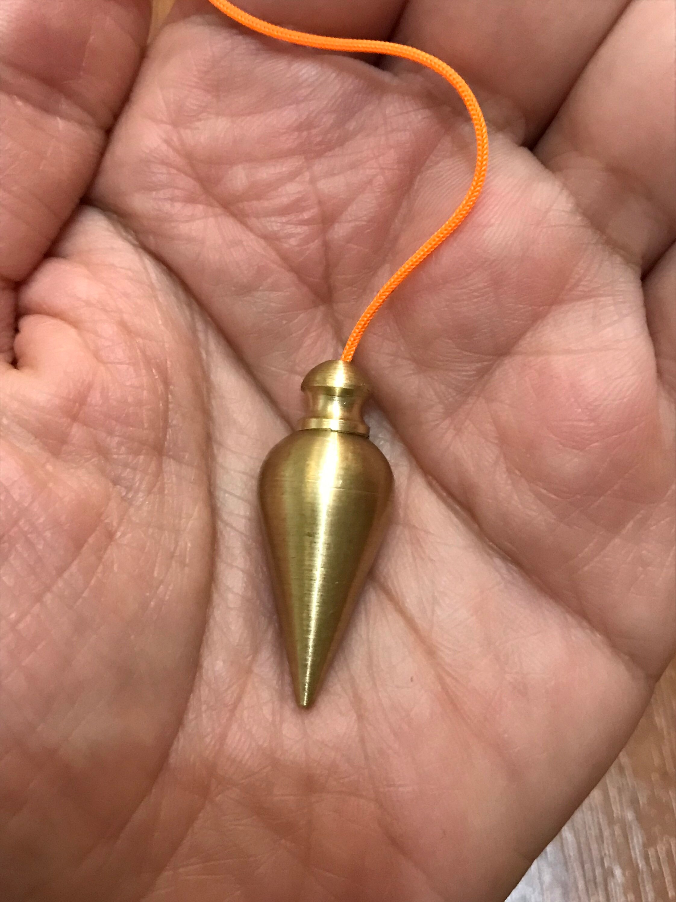 NEW Chambered Pendulum Brass Dowsing Pendulum Handmade Healing Dowsing APPLE - Etsy