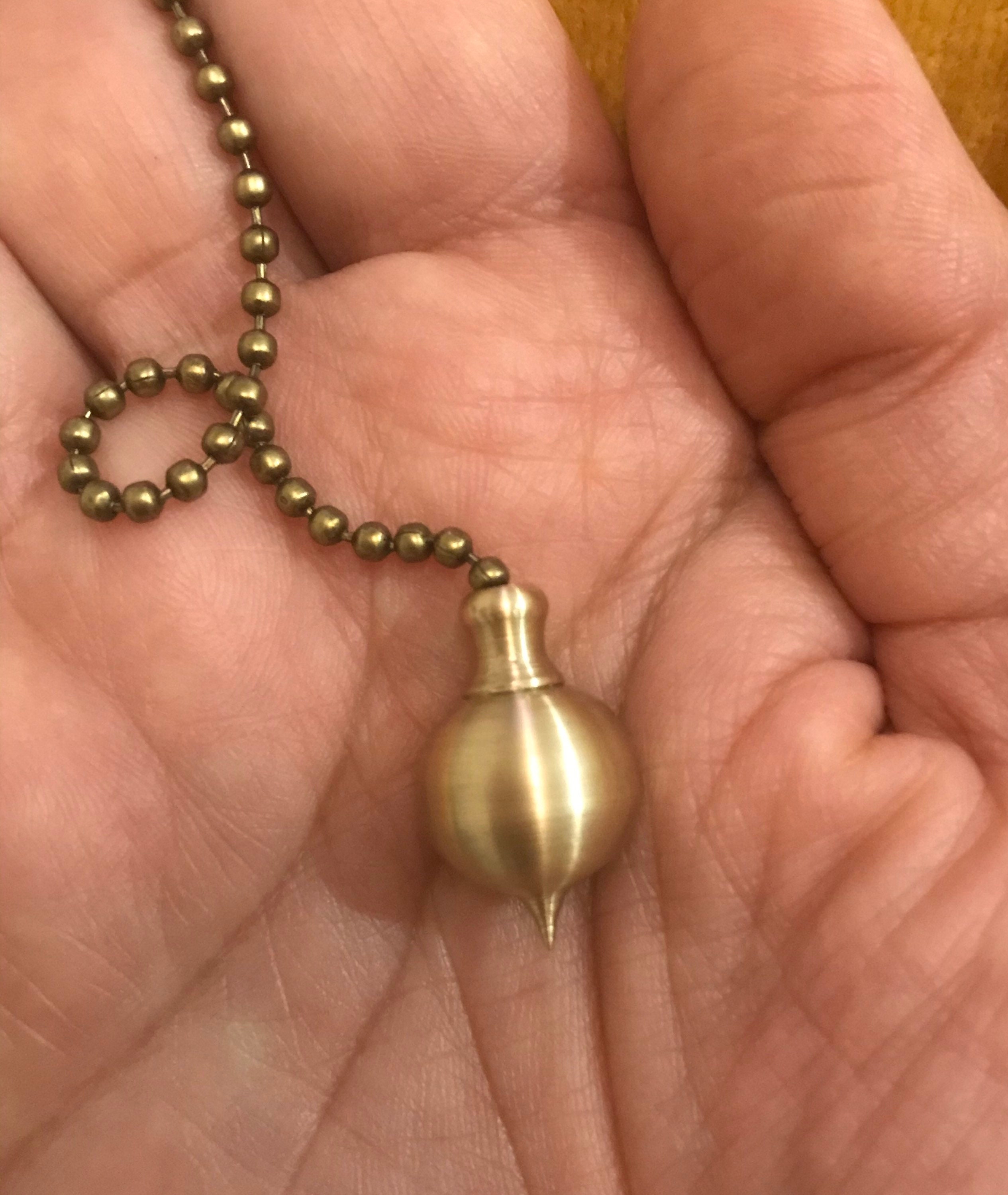 Chambered Pendulum Brass Dowsing Pendulum Handmade Healing Dowsing Circle Pendulum Teardrop ...