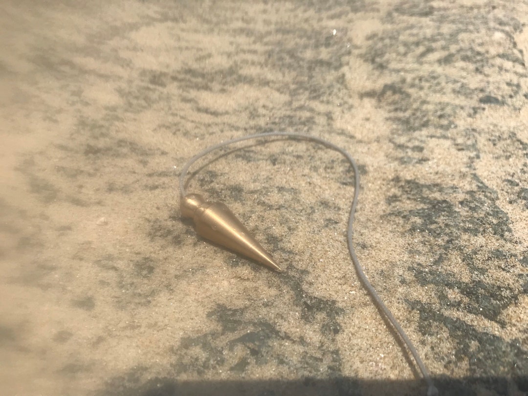 Chambered Pendulum Brass Dowsing Pendulum Handmade Healing Dowsing ...