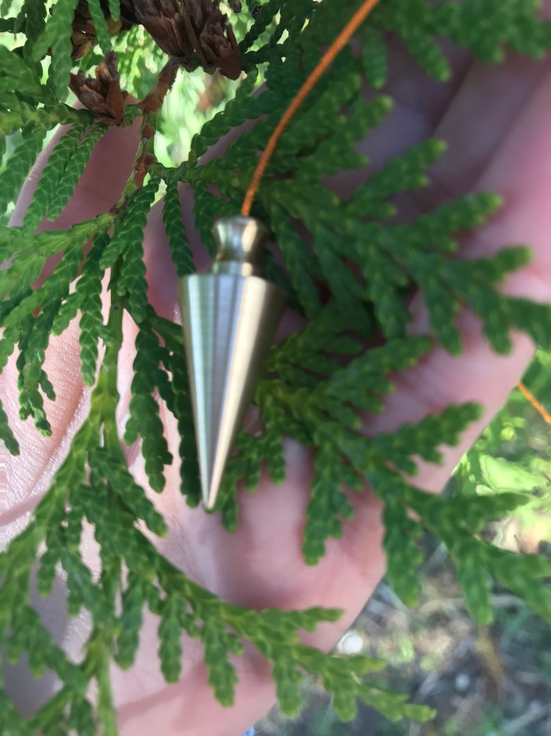 Chambered Pendulum Brass Dowsing Pendulum Handmade Healing - Etsy