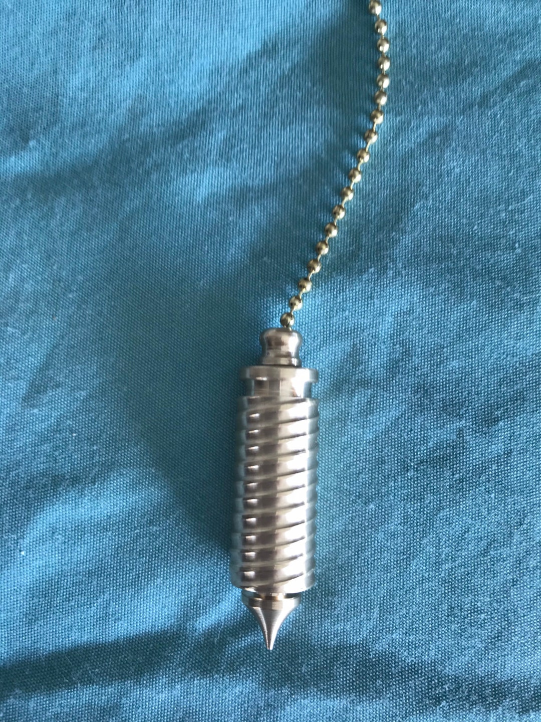 Chambered Pendulum Brass Dowsing Pendulum Handmade Healing Dowsing ...