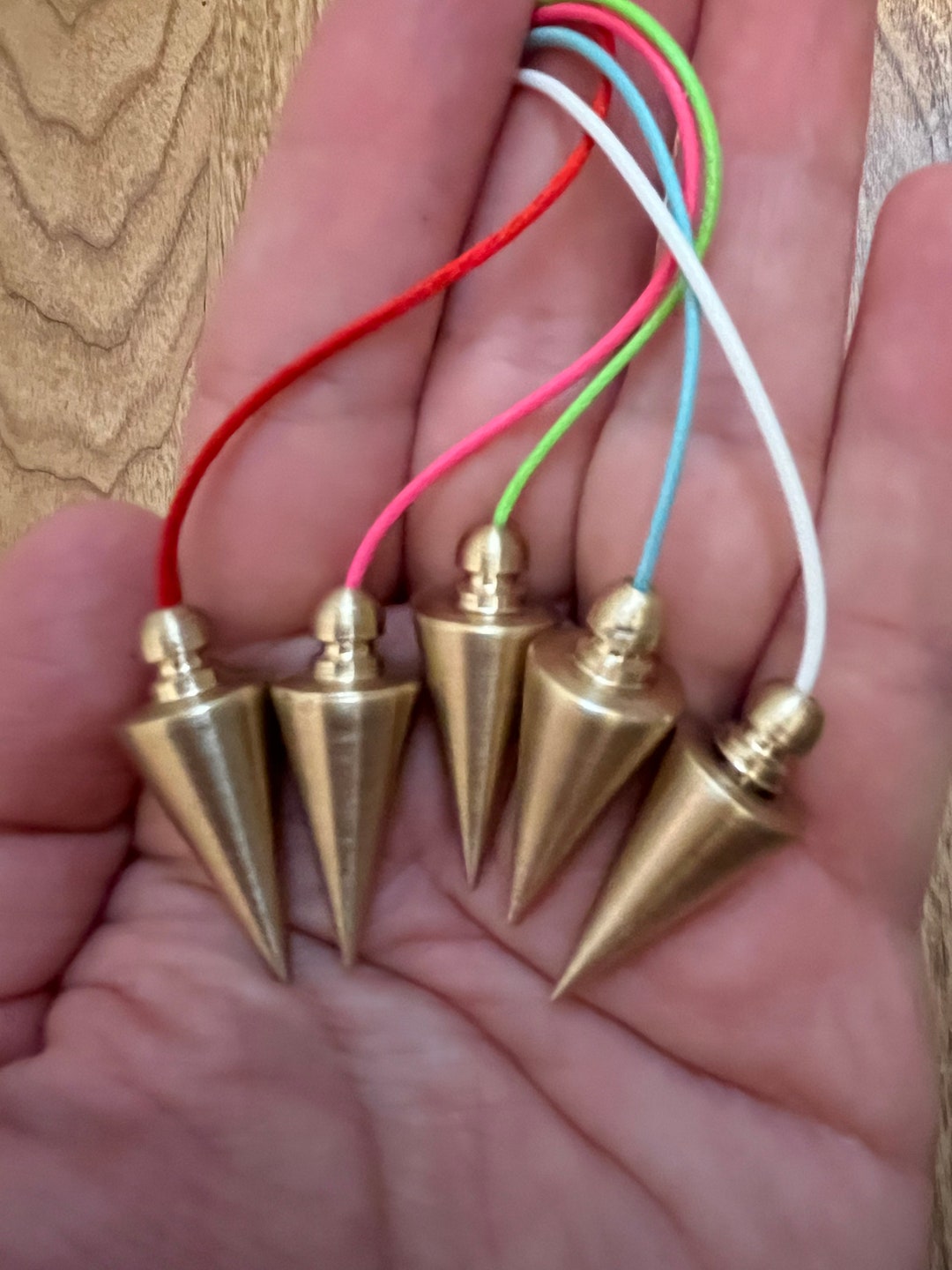 Set of 5 Chambered Pendulum Brass Dowsing Pendulums Handmade Healing Dowsing - Etsy