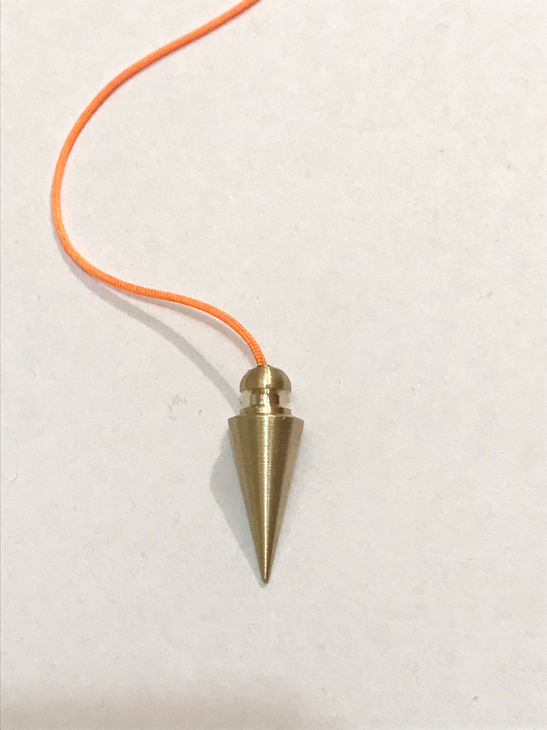Small Chambered Pendulum Brass Dowsing Pendulum Handmade Healing ...