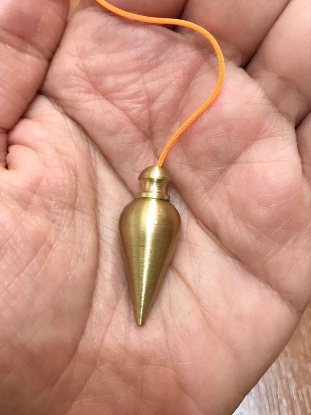 NEW Chambered Pendulum Brass Dowsing Pendulum Handmade Healing Dowsing ...