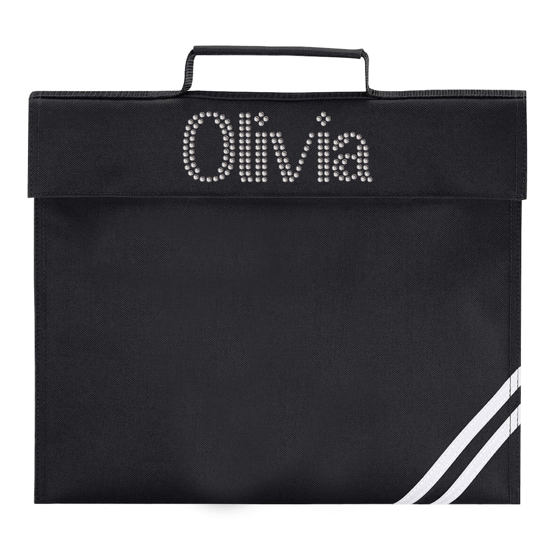 Personalised Childrens Book Bag Girls Boys, School Bag, Organiser Back ...