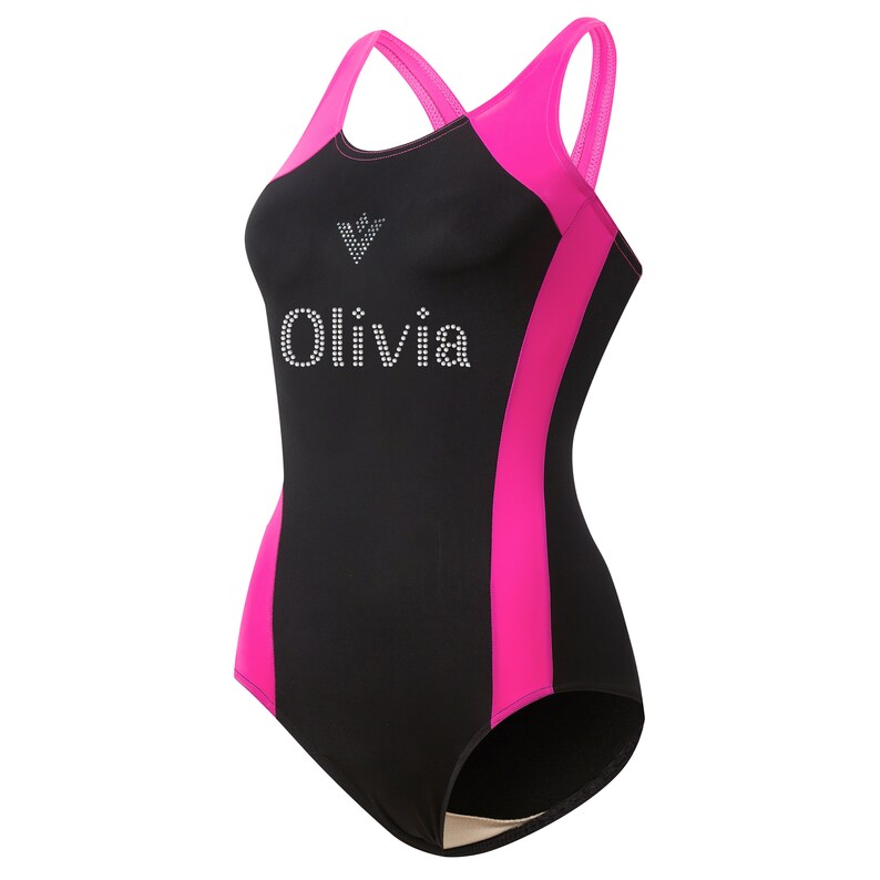 Personalised Girls Swimming Costume One Piece Kids Swimsuit - Etsy UK