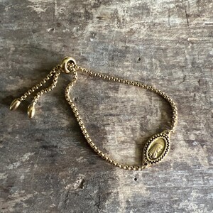 Virgin Mary Connector Gold,silver or Mixed Metal Slide Bracelet - Etsy
