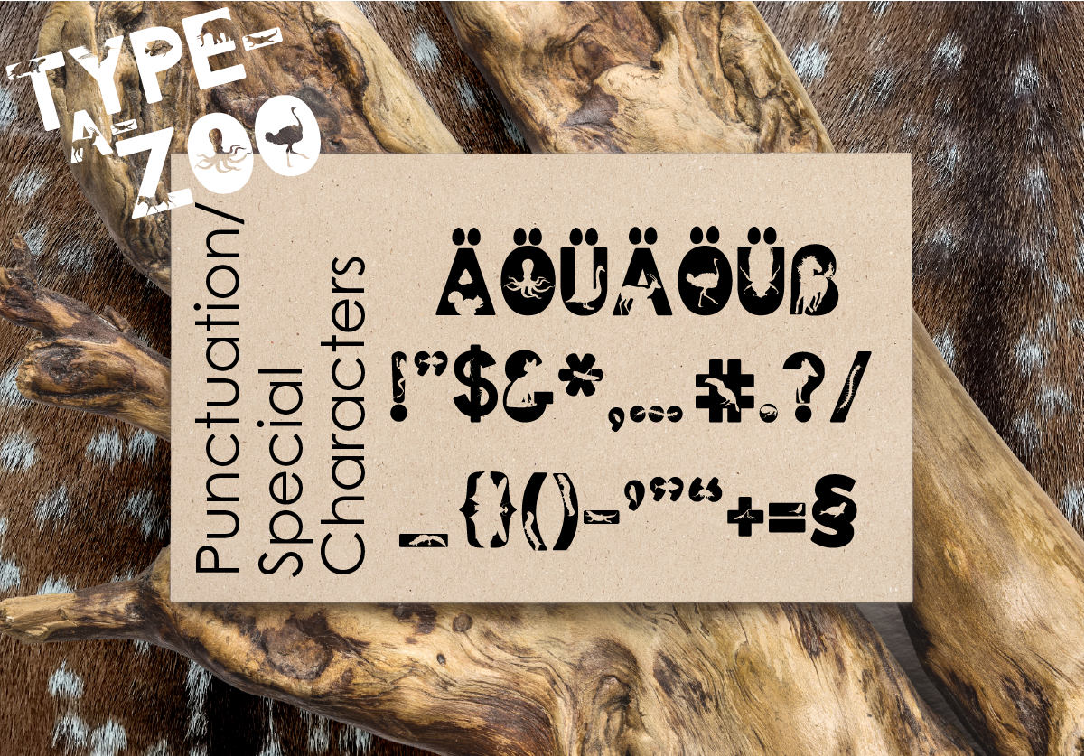 Type-a-zoo Cute Animal Themed Truetype/opentype Font, Useful as an SVG ...