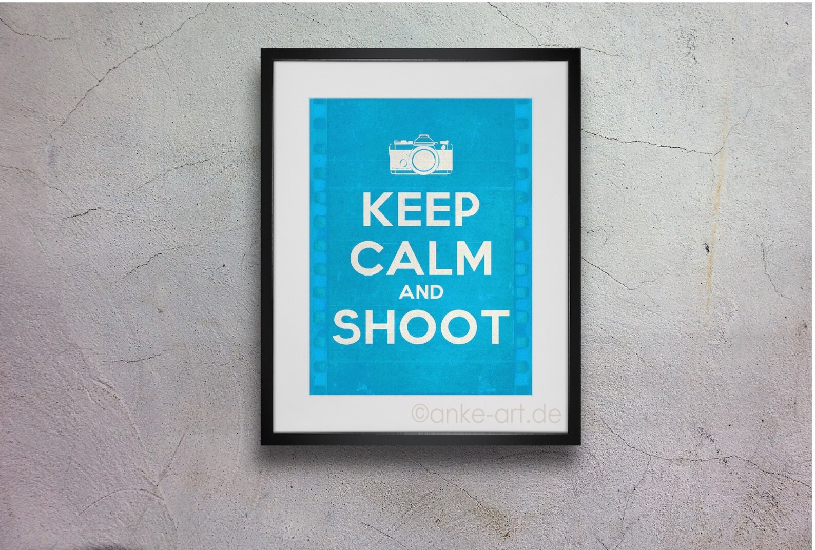 Keep Calm and Shoot - Digital Typography Poster for Photographers - Etsy
