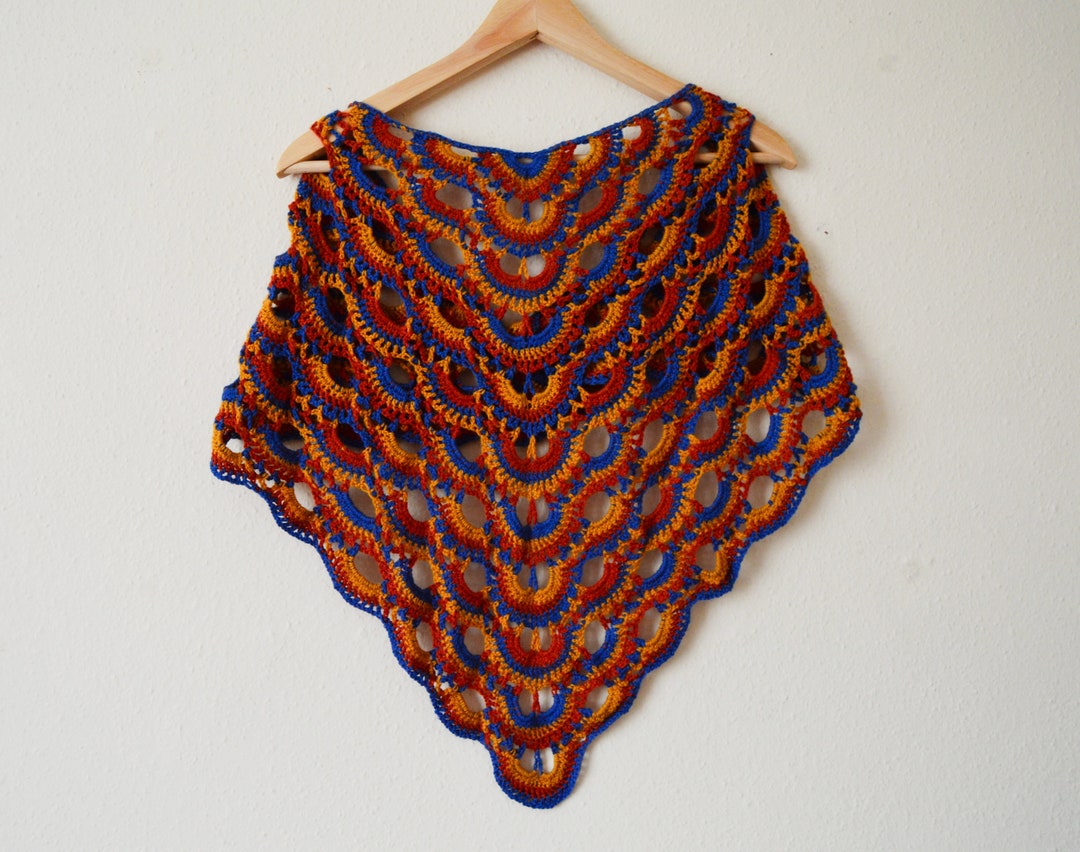 Wool Women Shawl Made of High Quality Wool and Alpaca Yarn, Red Yellow ...