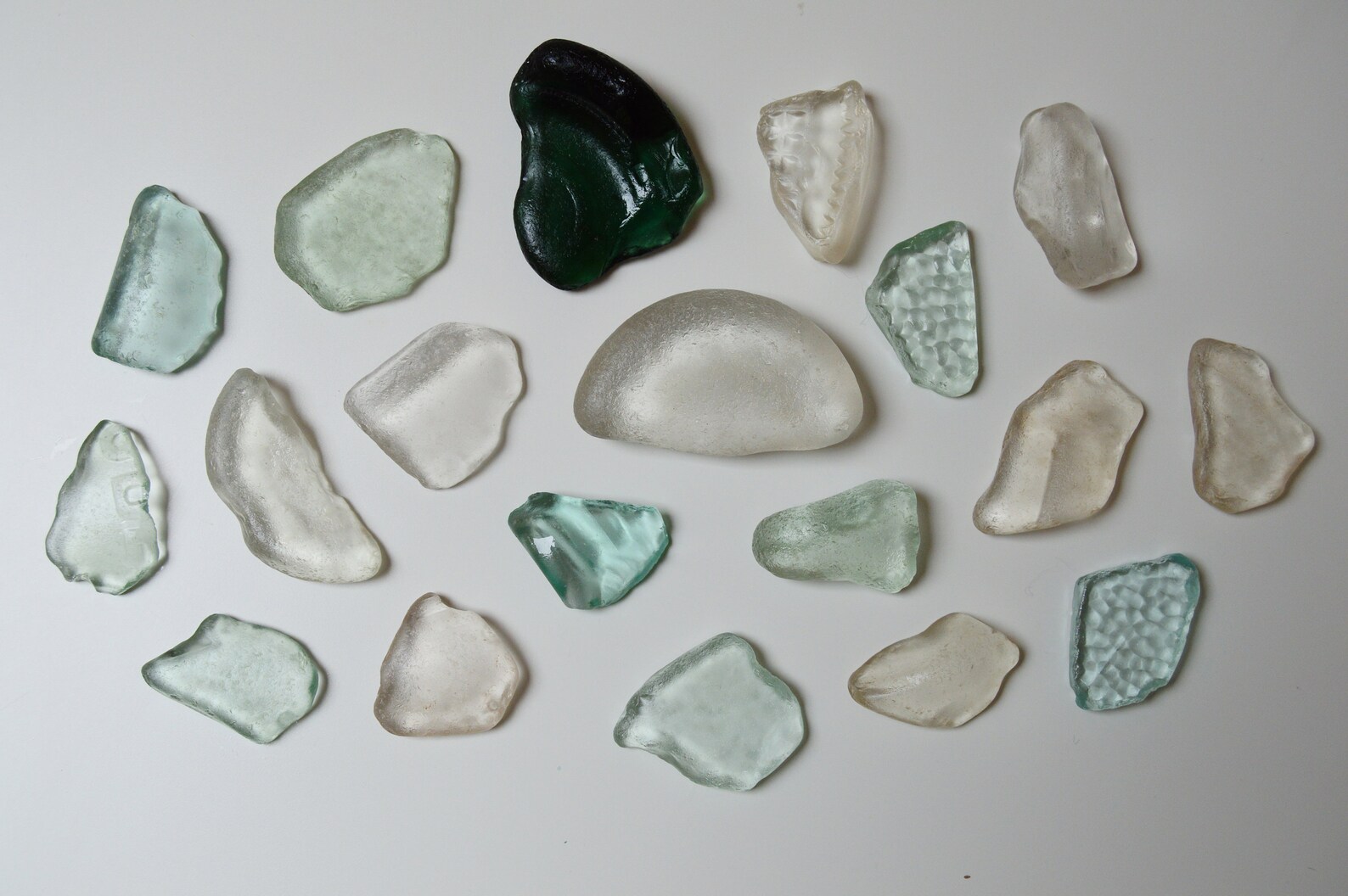 20 Sea Glass Pieces of Various Colours From Scotland, Wales, Washed by ...
