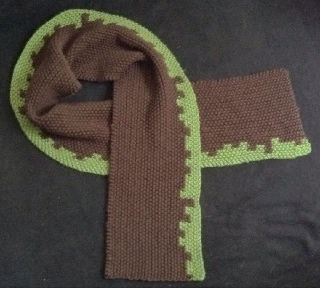 Grass Block Scarf Inspired by Minecraft - Etsy
