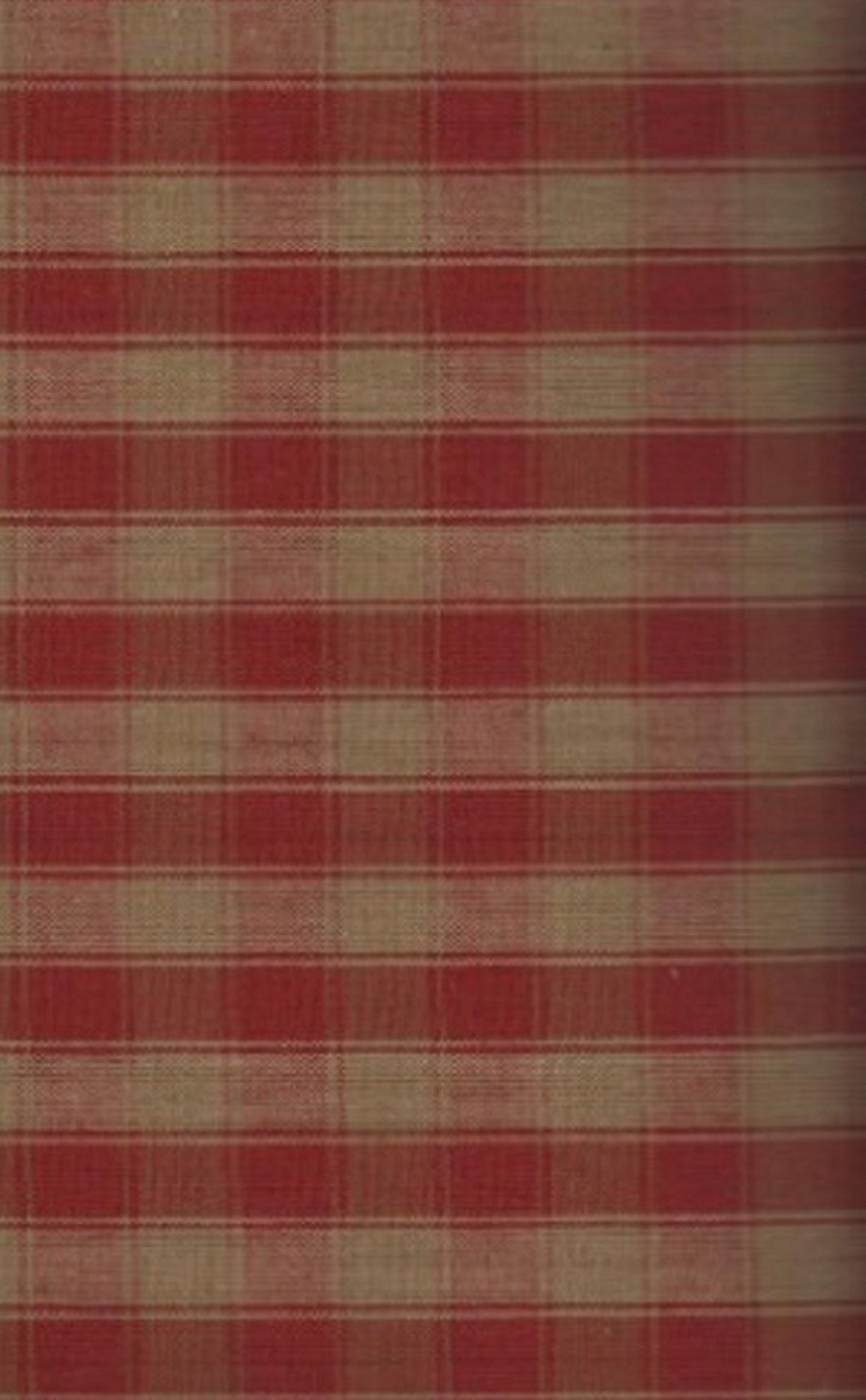 Curtain Valance Swag Curtain Red and Tea Dye Plaid Fabric | Etsy