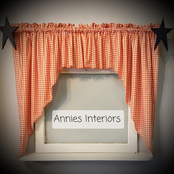 Orange Valance - Etsy
